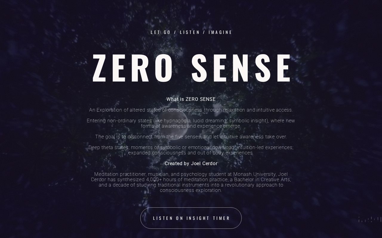 Zero Sense